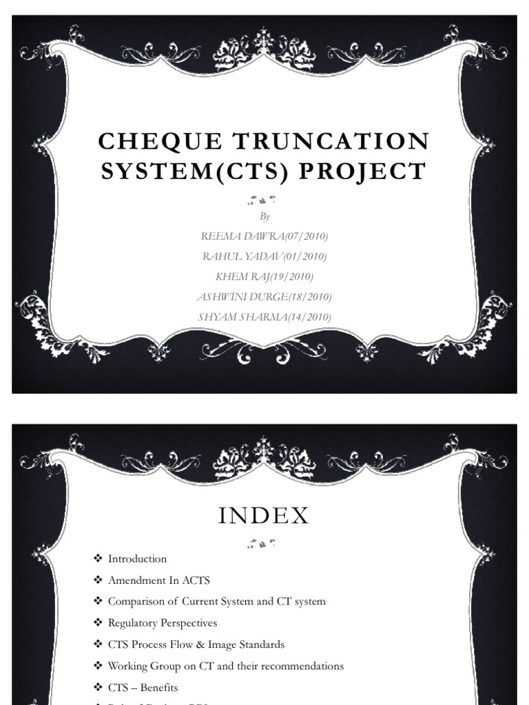 CTS Process Flow and Benefits | PDF | Cheque | Reserve Bank Of India