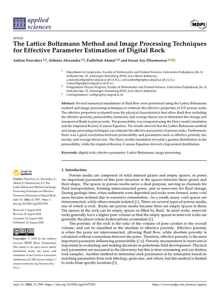The Lattice Boltzmann Method and Image Proces | PDF | Porosity ...