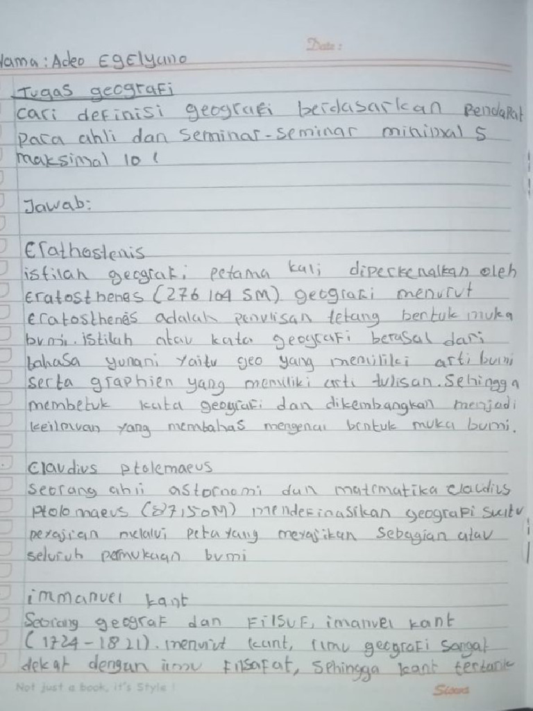 Tugas Geografi, Adeo Egelyano | PDF
