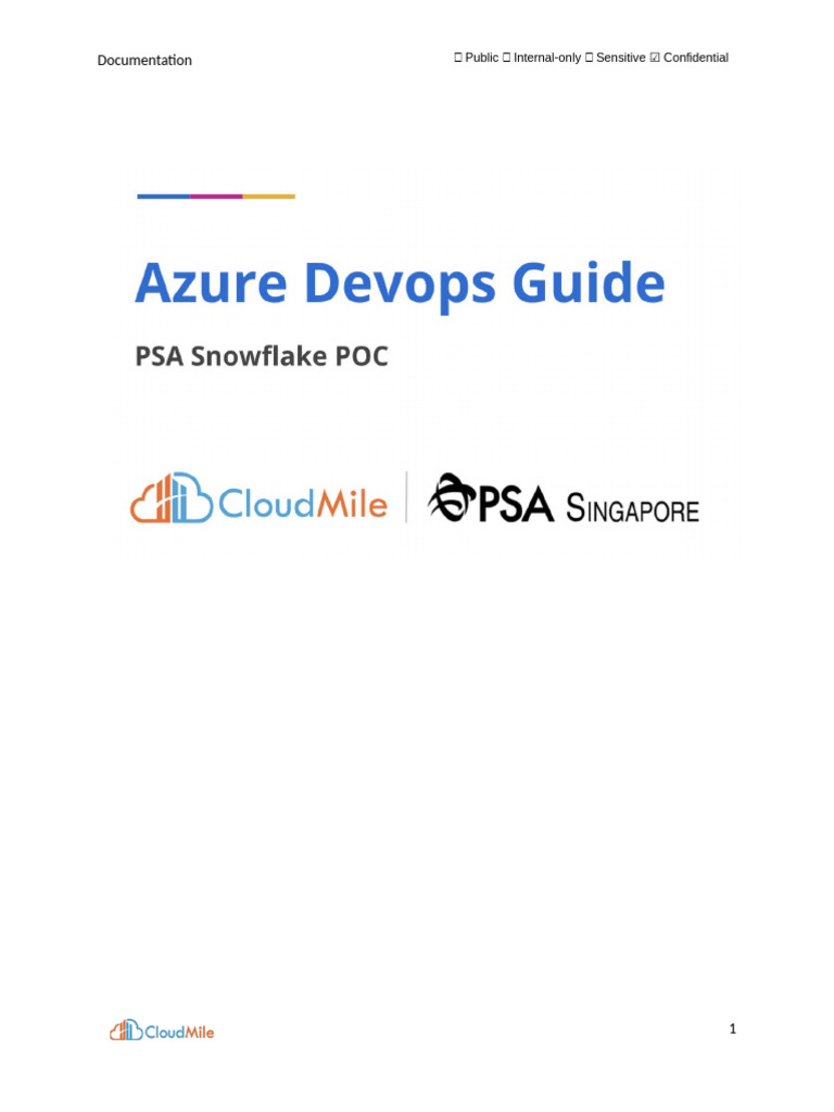 PSA AzureDevops Pipeline SnowFlake IDMC | PDF | Computer Data | Information Technology