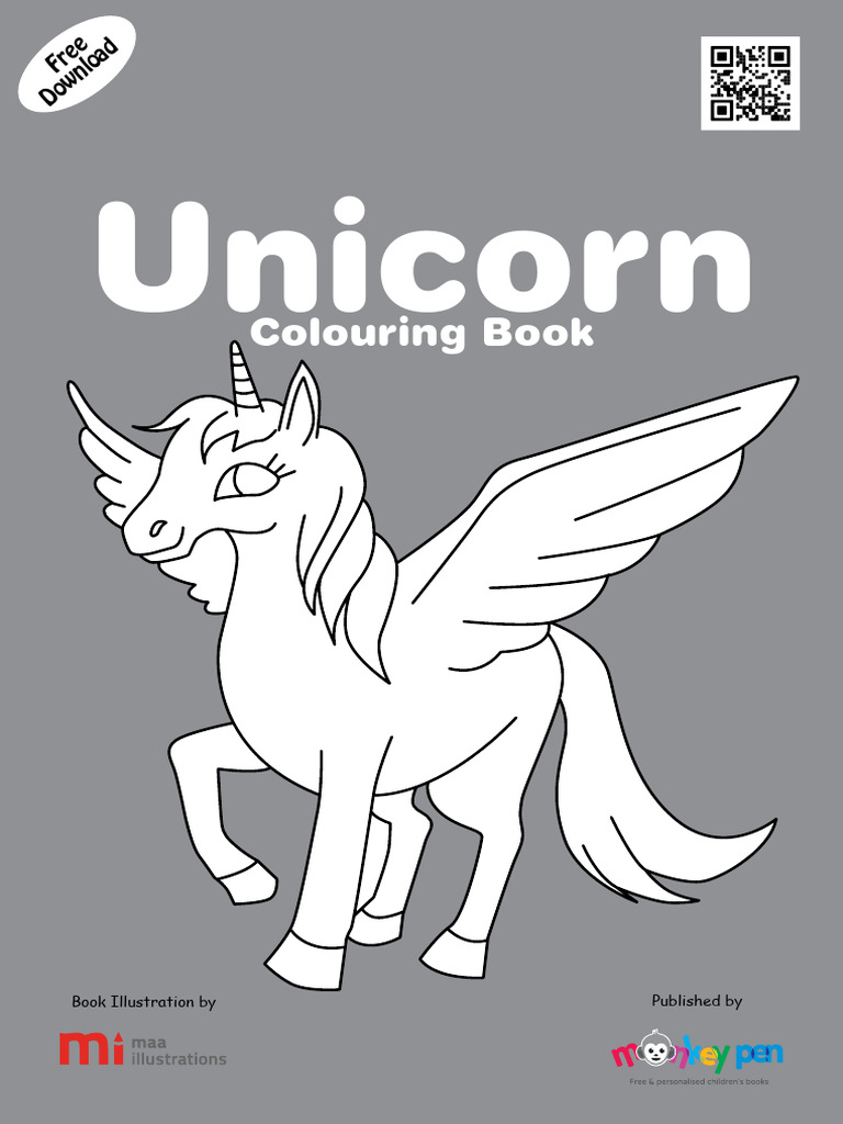 Unicorn Colouring Book | PDF