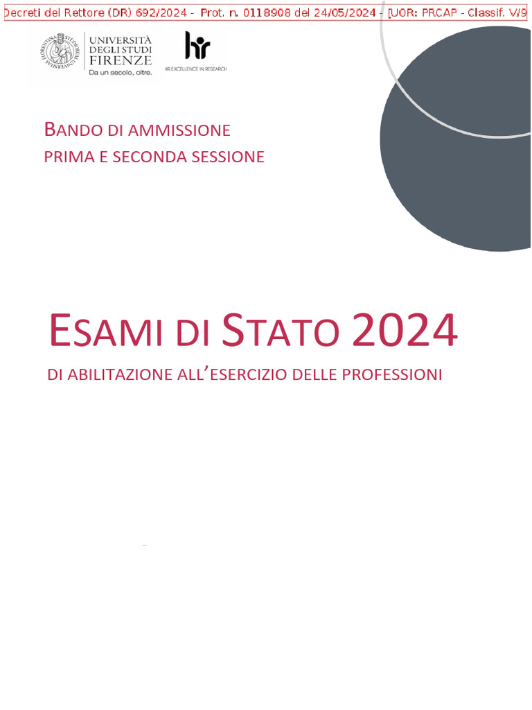 DR 692 2024 Esami Di Stato | PDF