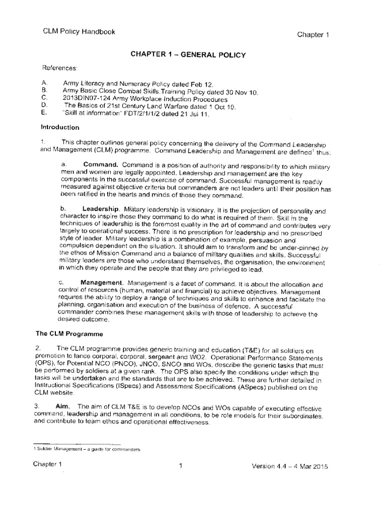 CLM Policy Handbook | PDF