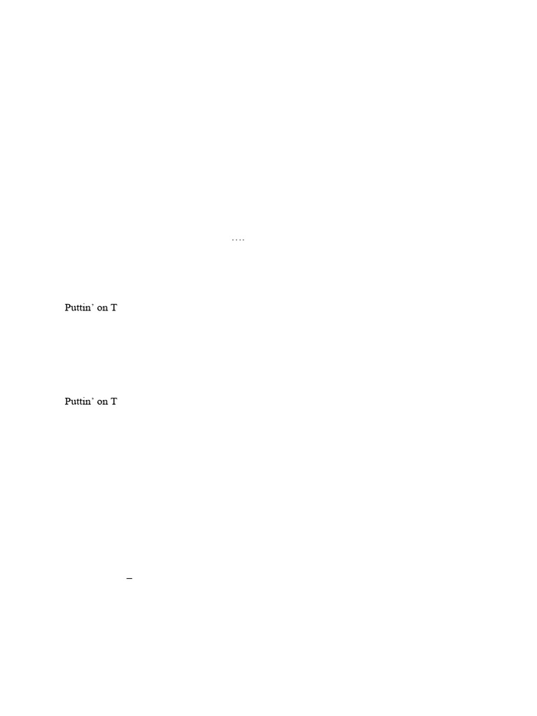 Puttin on the Ritz Lyrics | PDF