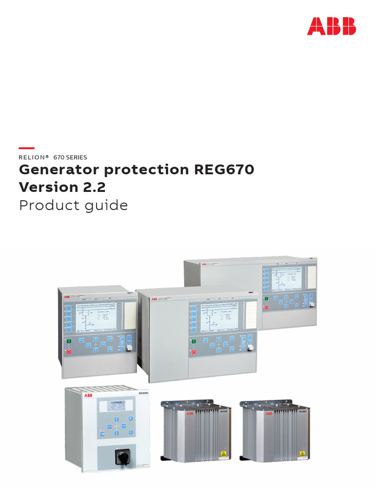 Guide Generator Protection REG670 Version 2.2 | PDF | Electric ...