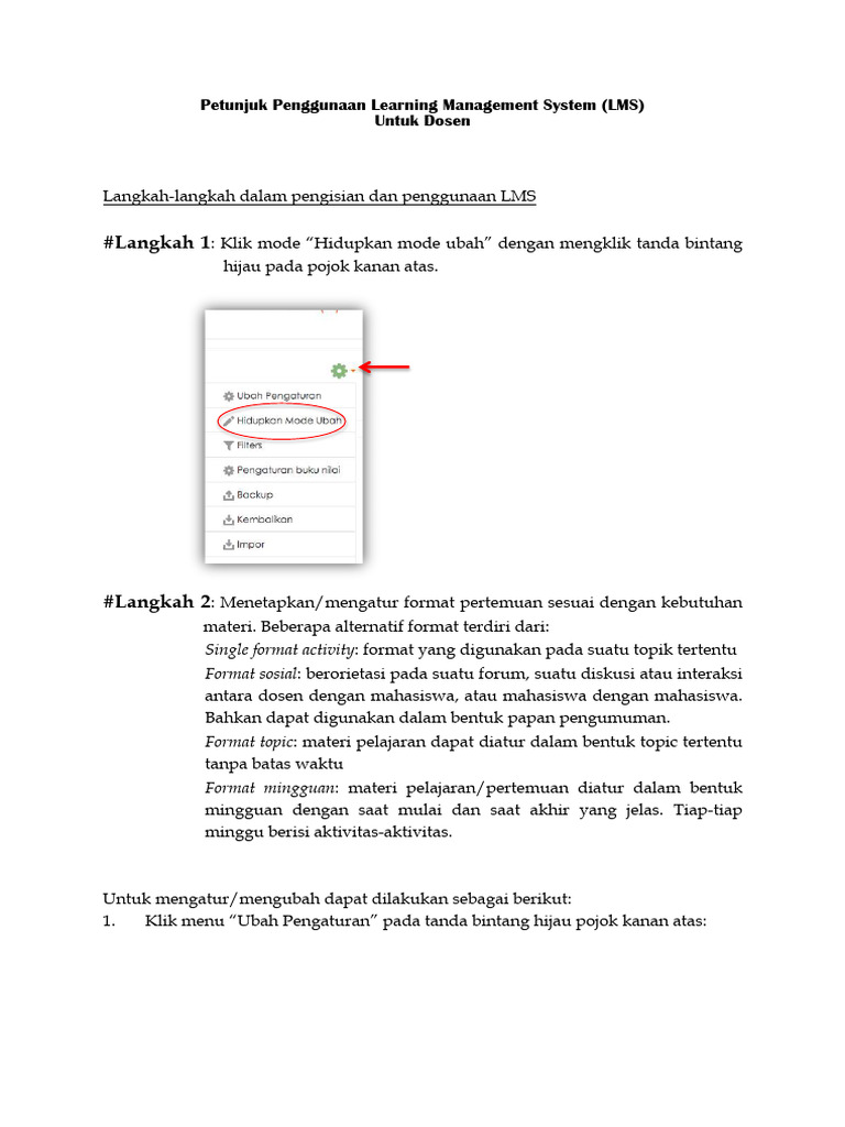 6. Panduan Penggunaan Sistem Bagi Dosen | PDF