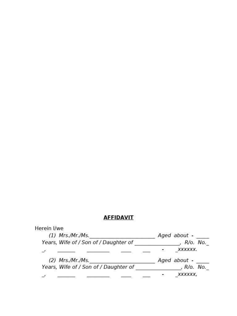 Startups Declaration - Affidavit Template | PDF | Affidavit | Business Law