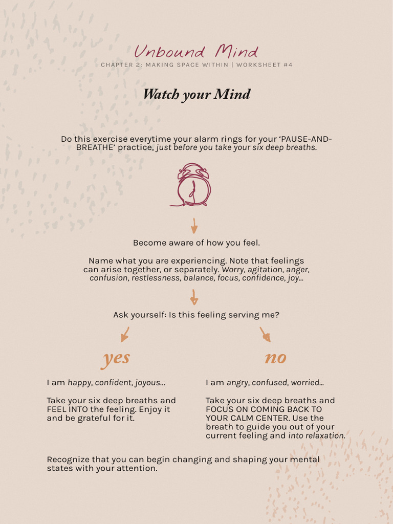 Worksheet - 4 - Watch Your Mind | PDF