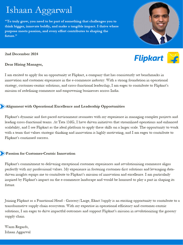 Flipkart Leadership Application | PDF