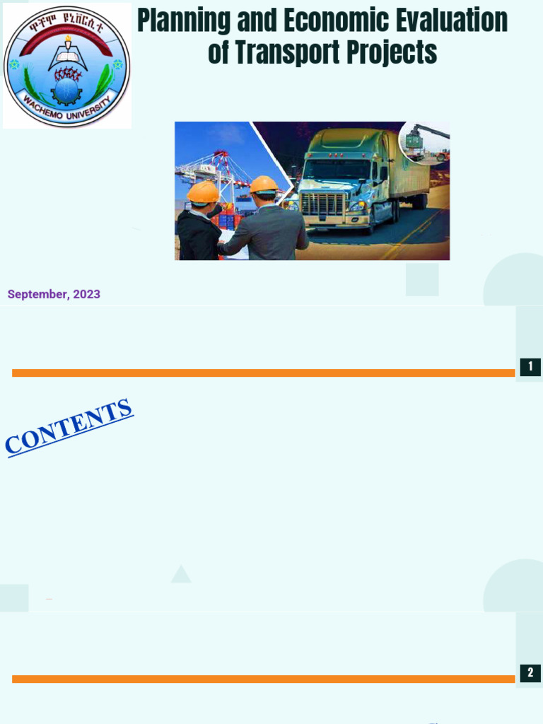 1. Transport Economics | PDF | Transport Economics | Economics