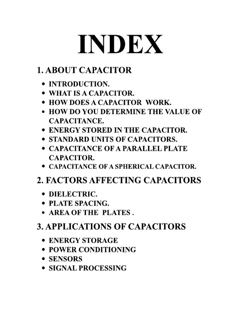 Capacitor | PDF