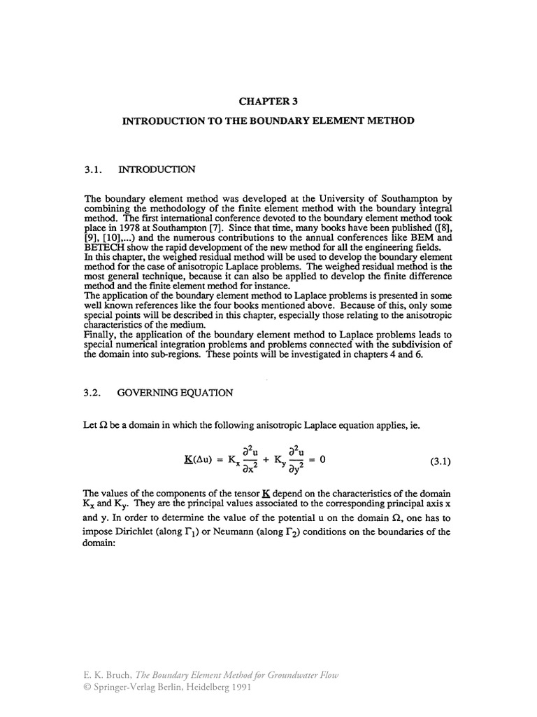 bem notes | PDF | Integral | Boundary Element Method