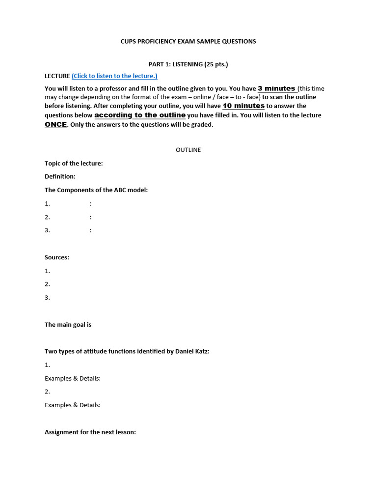 Sample Proficiency Exam 2020 | PDF | Nanotechnology | Attitude (Psychology)
