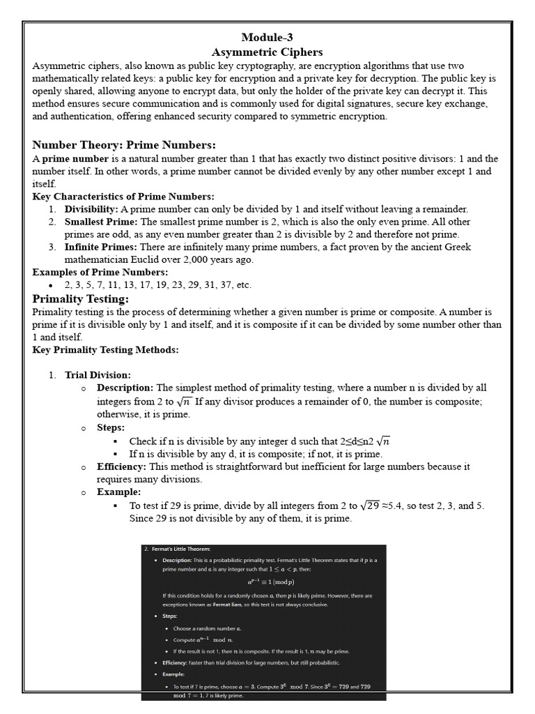 My Notes3 5 Pdf Public Key Cryptography Key Cryptography
