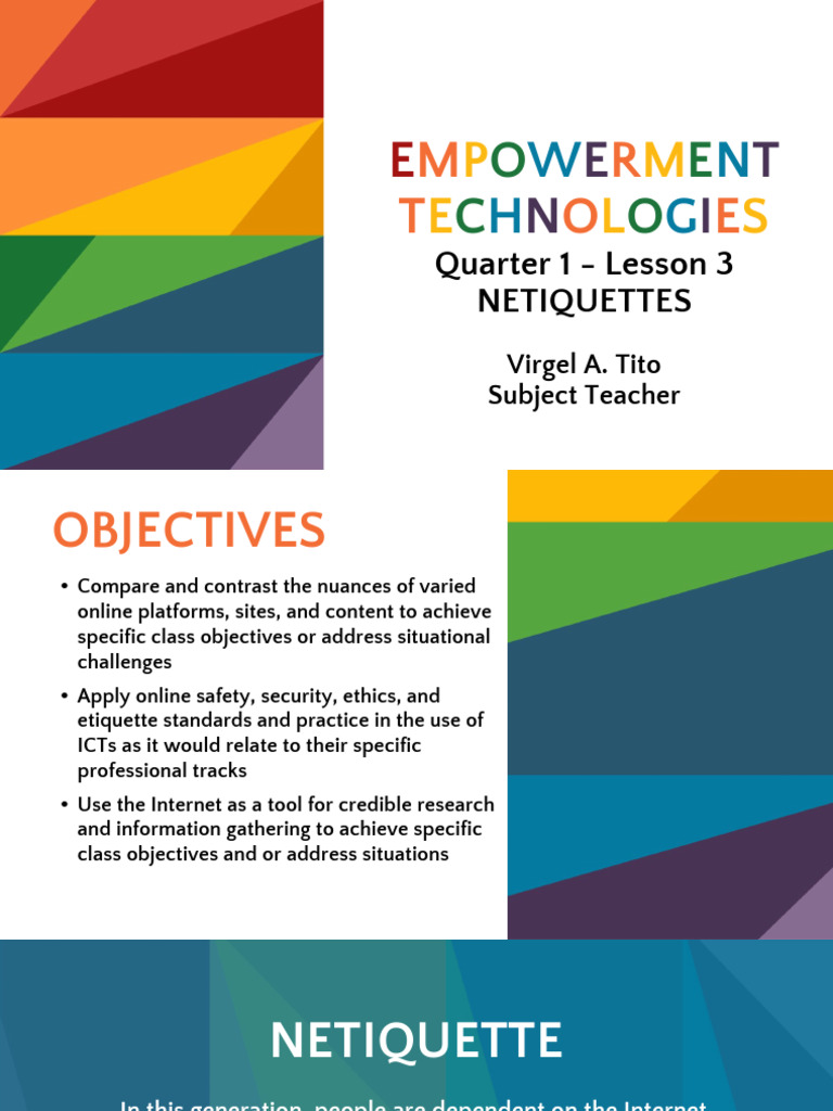 E-tech-Lesson-3 | PDF | Internet | Knowledge