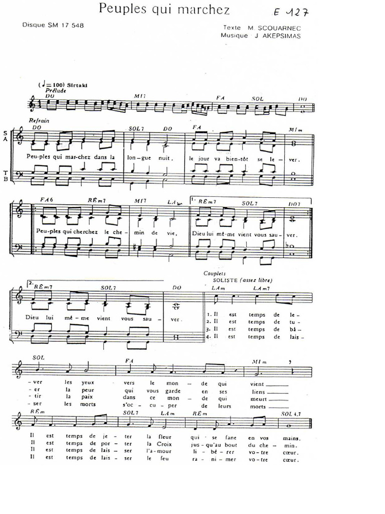 Peuple Qui Marchez E127 | PDF