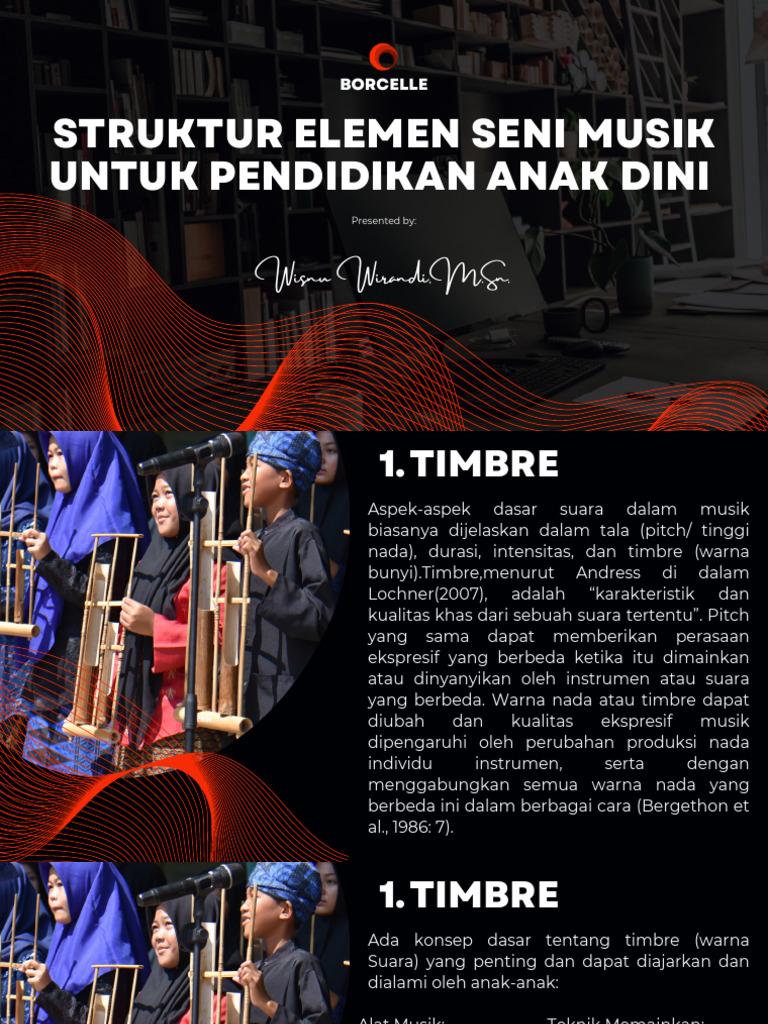 Elemen Dasar Musik untuk Anak Dini | PDF