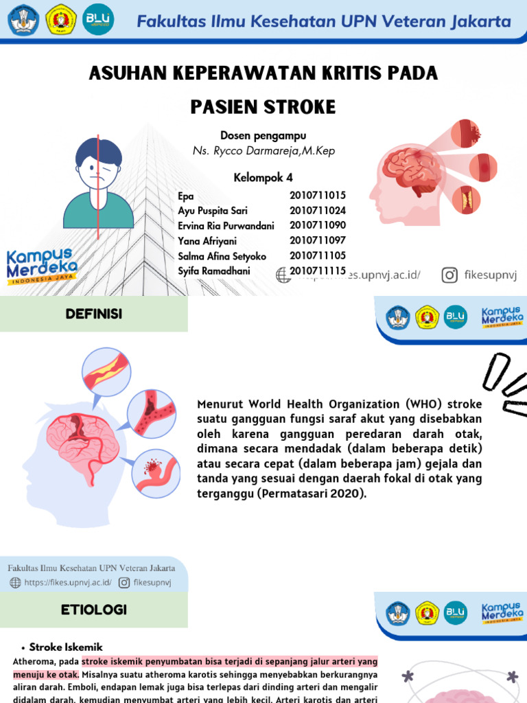 Kel 4 - C - PPT Askep Kritis Stroke | PDF