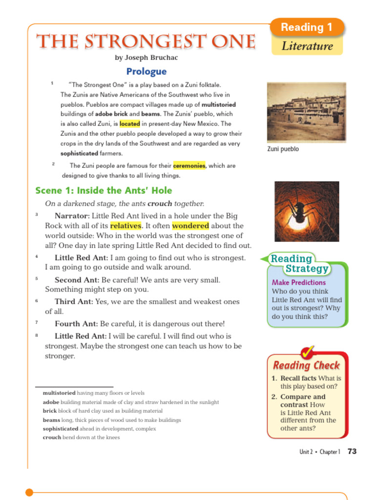 The Strongest One: A Zuni Folktale | PDF | Arrow