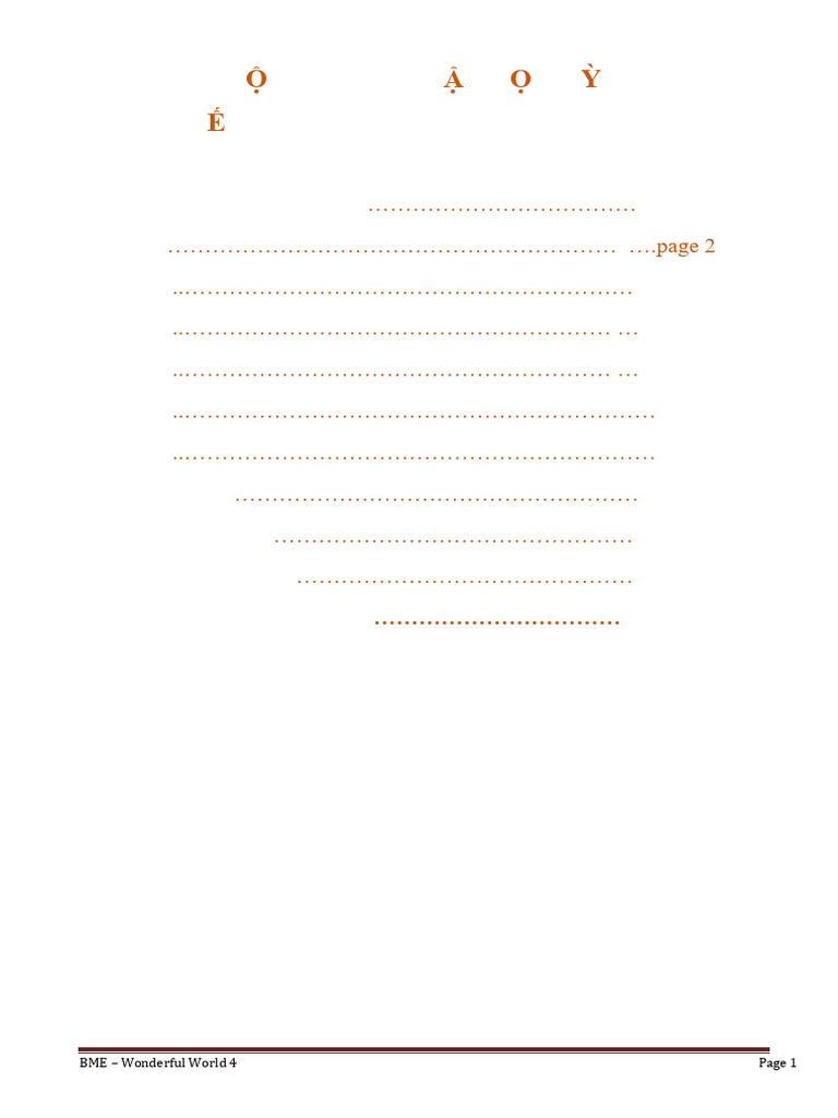 Mover Test Final Term 1 | PDF