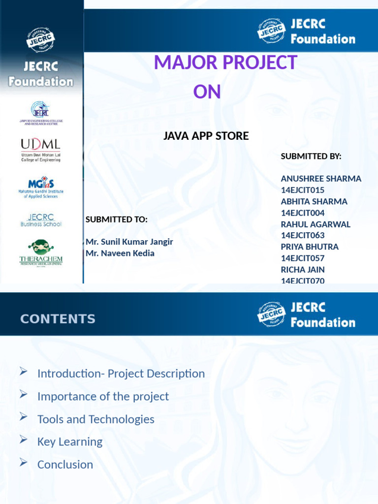 New Major PPT Java App Store | PDF | My Sql | Software