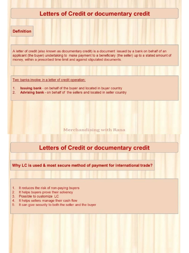 Letter of Credit - 241113 - 103733 | PDF