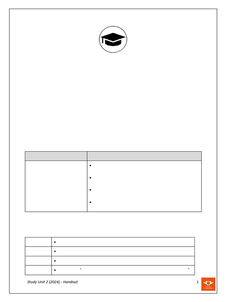 Unit 2 - Handout | PDF | Cognitive Science | Cognition