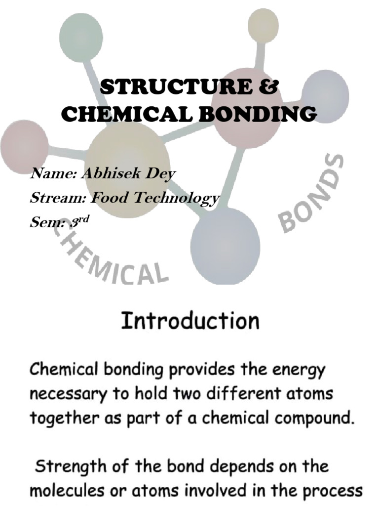 BS-FT-301-Structure & Chemical Bonding | PDF