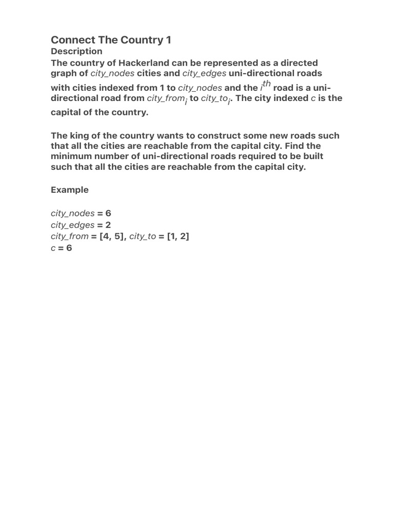 Minimum Roads to Connect Cities | PDF | Software Engineering ...