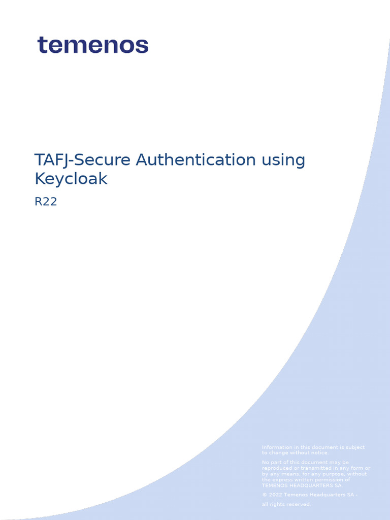 TAFJ-Secure-Authentication-Using-Keycloak | PDF | Java (Programming Language) | Computing