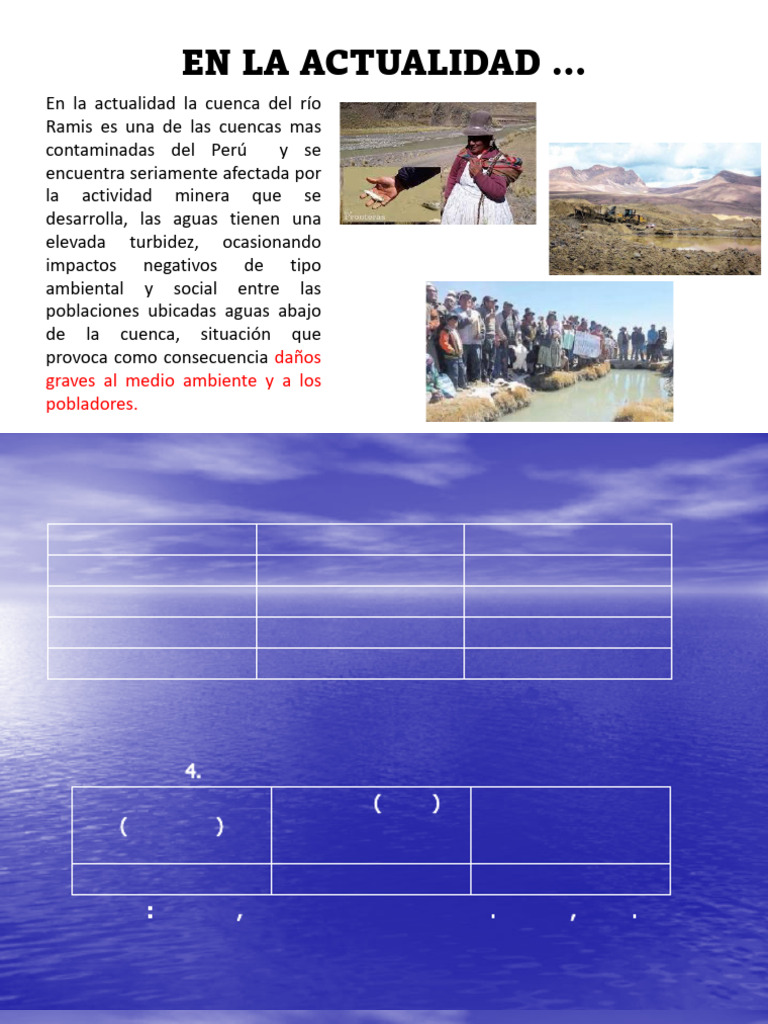 Contaminación del Río Ramis | PDF | Minería | Biodiversidad