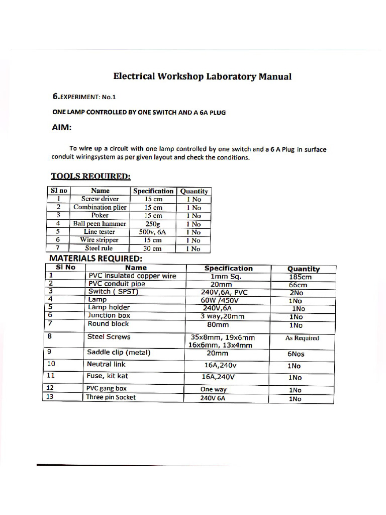 Workshop Experiment 1-1 | PDF