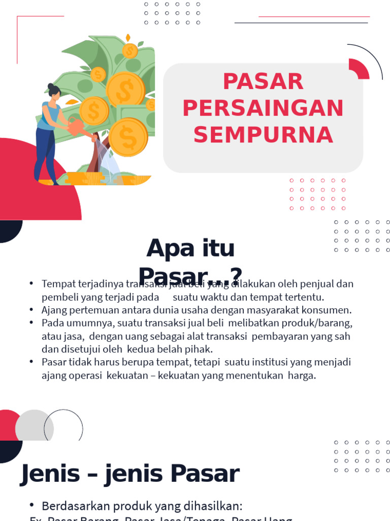 Jenis dan Ciri Pasar Persaingan Sempurna | PDF