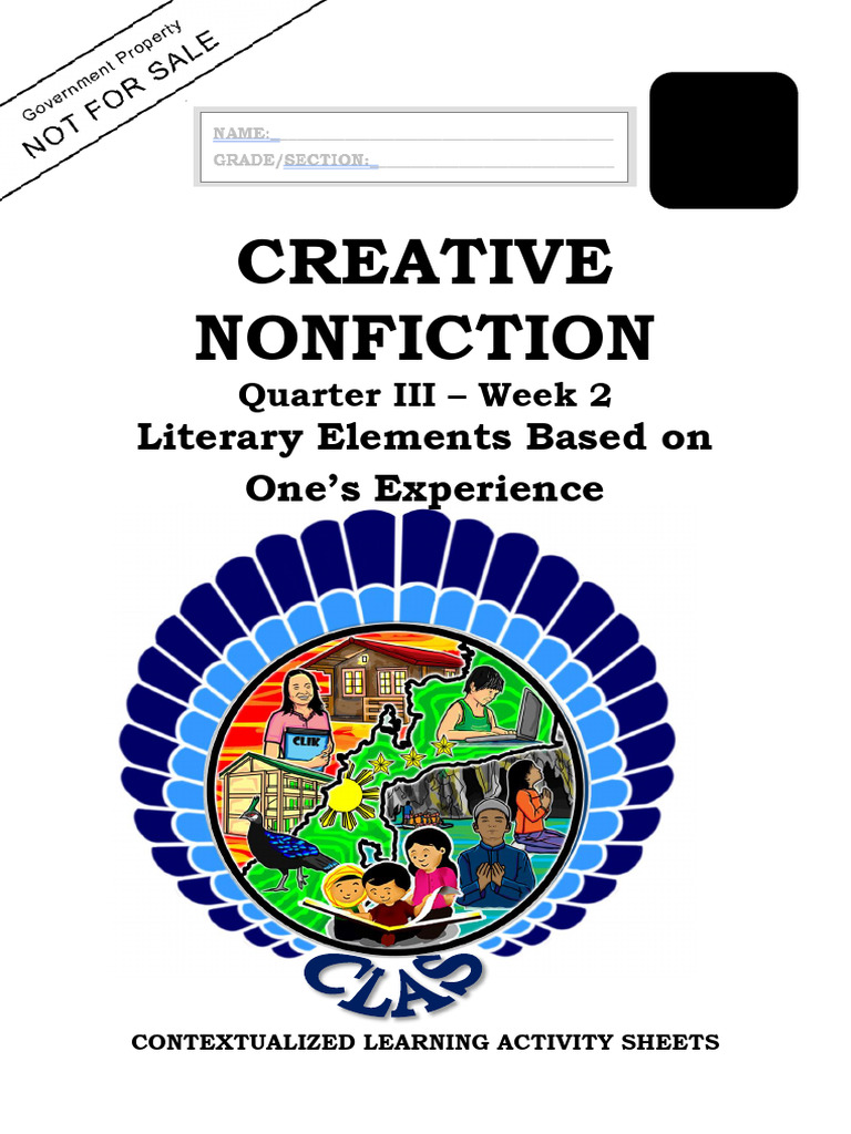 12_Creative Non-Fiction_CLAS2_Literary Elements Based on Oneâ s ...