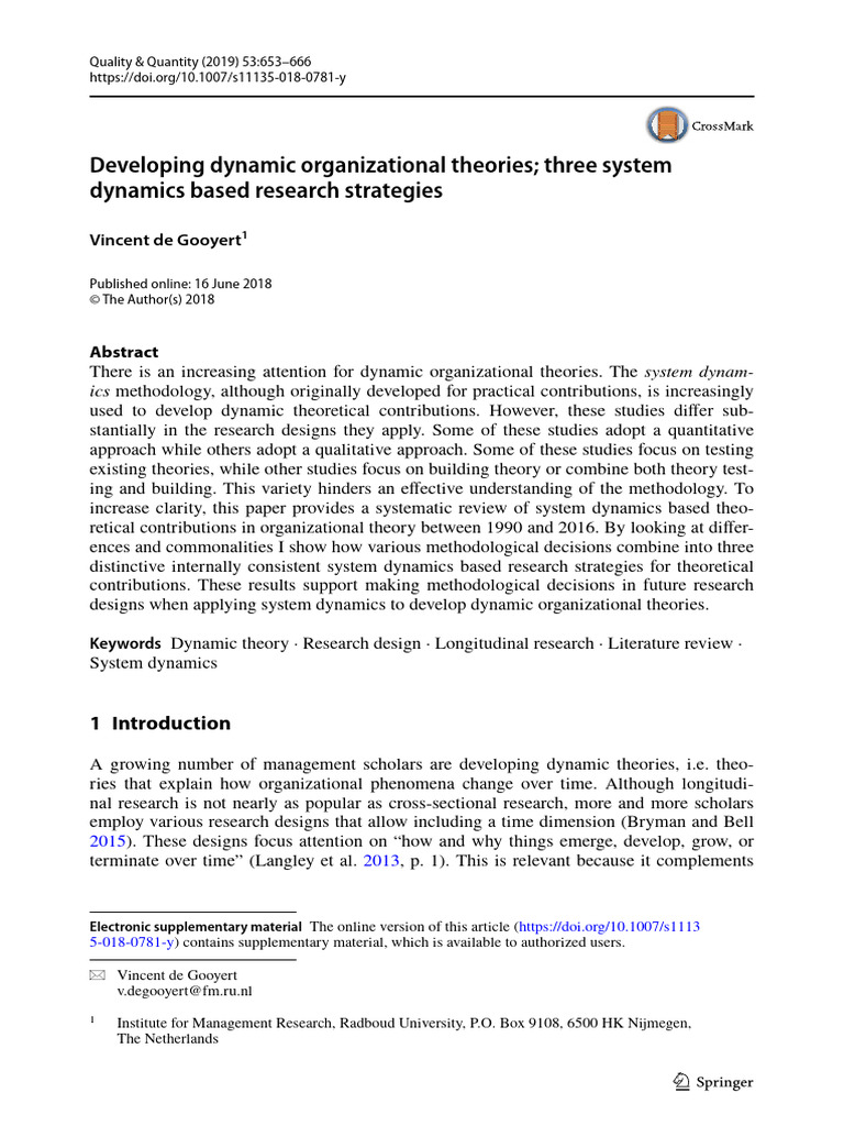 5.Developing dynamic organizational theories; three system dynamics ...