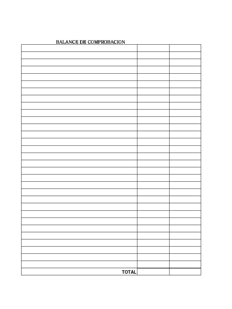 Formato de Balance de Comprobacion (1) (1) | PDF