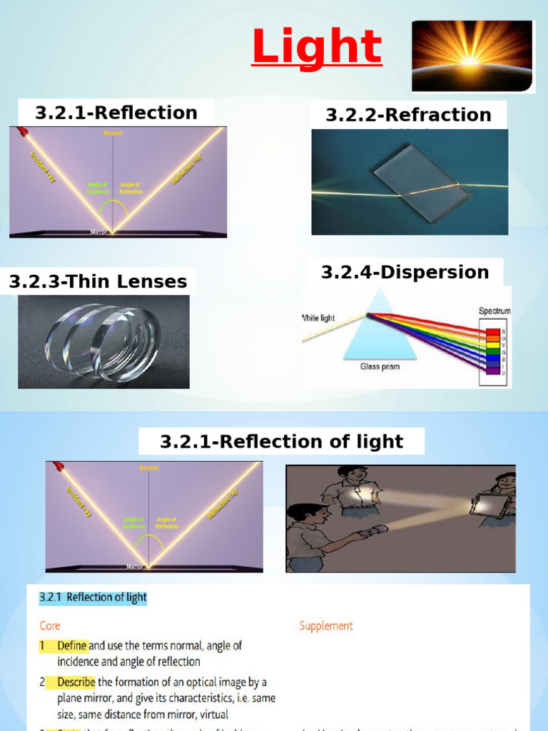 Ch- 13 Light (2) | PDF | Refraction | Optical Fiber
