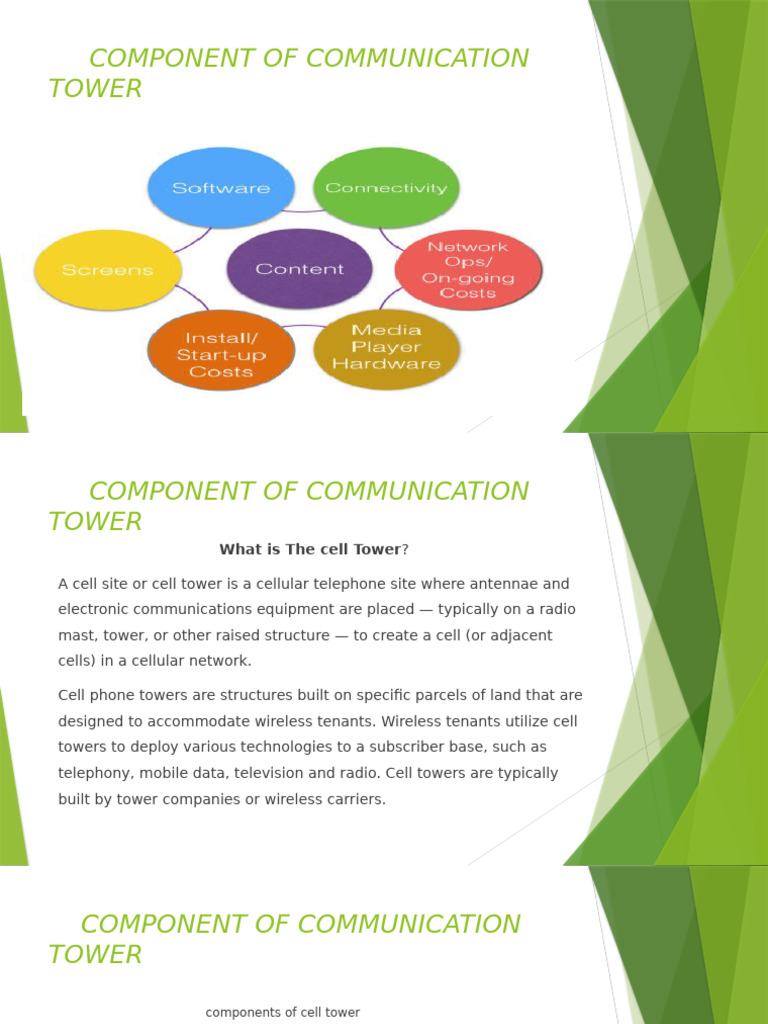 Component of Communication Tower | PDF | Cellular Network ...
