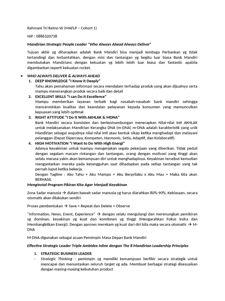 Rahmani Tri Retno W 0886320738 | PDF