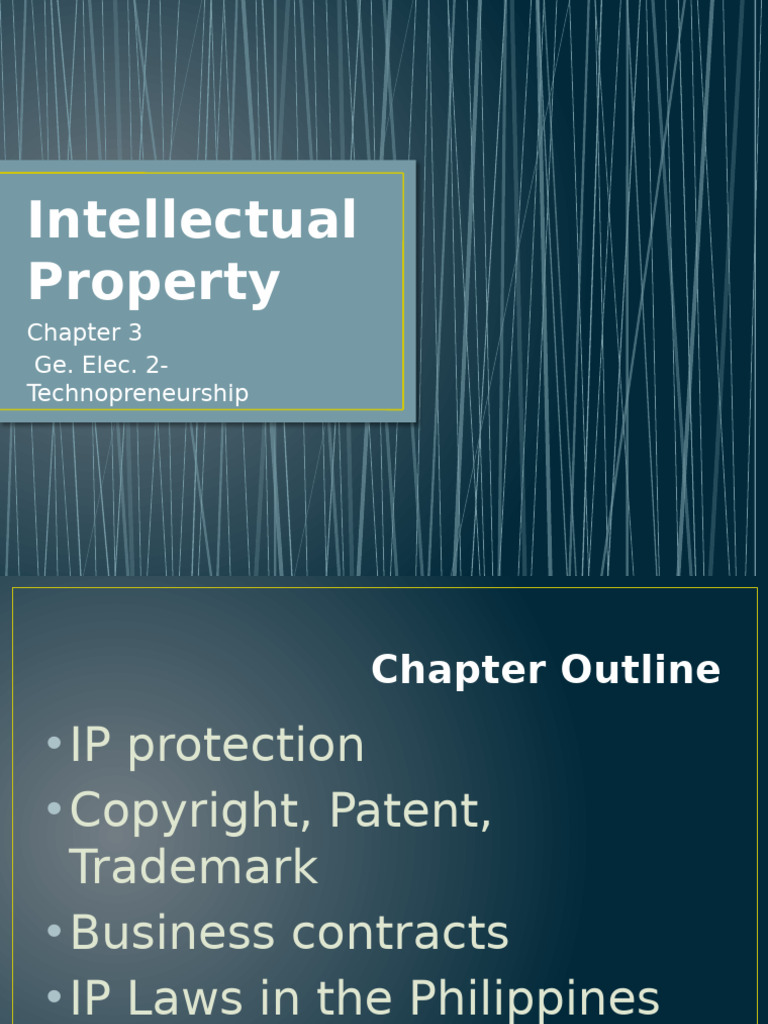 Ppt Module 3 Copy | PDF | Intellectual Property | Patent