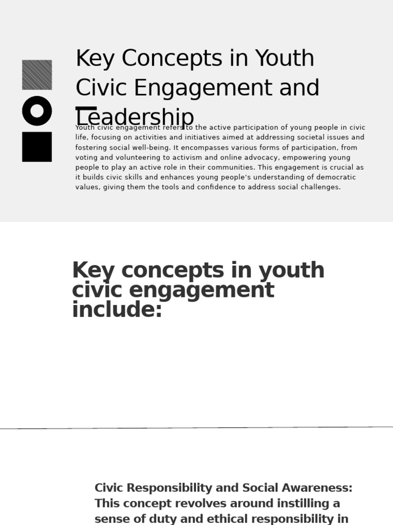 Key Concepts in Youth Civic Engagement and Leadership | PDF ...