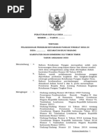 Contoh Perdes APBDes Tahun 2025 | PDF