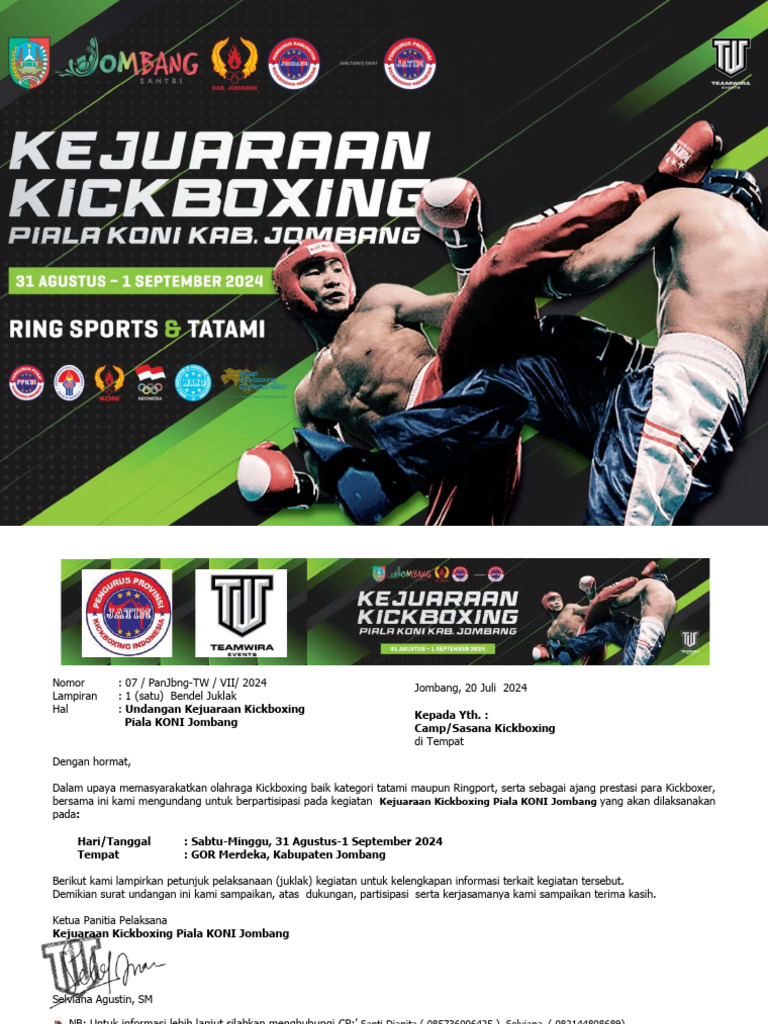 1.undangan Juklak Jombang 2024 New | PDF