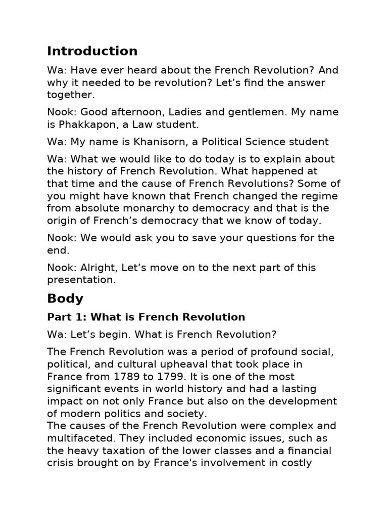 French Revolution Eng | PDF | French Revolution | Nobility
