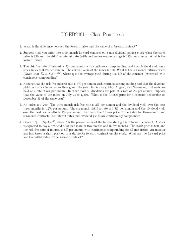 Class Practice 5 | PDF