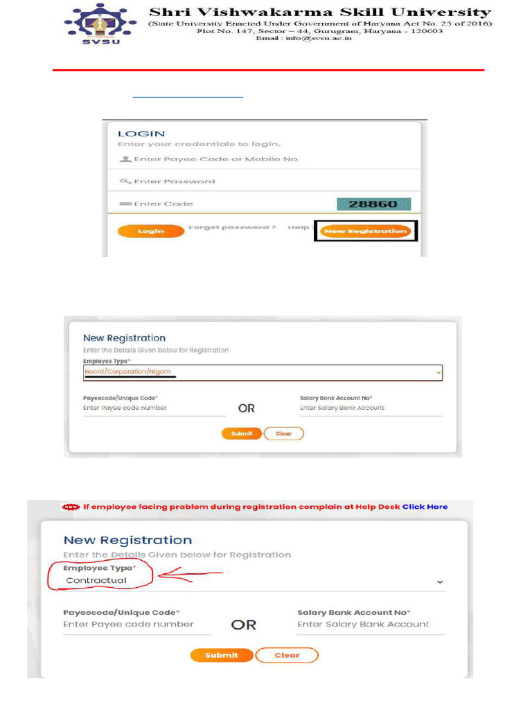 STEPS TO REGISTER On HRMS PORTAL | PDF