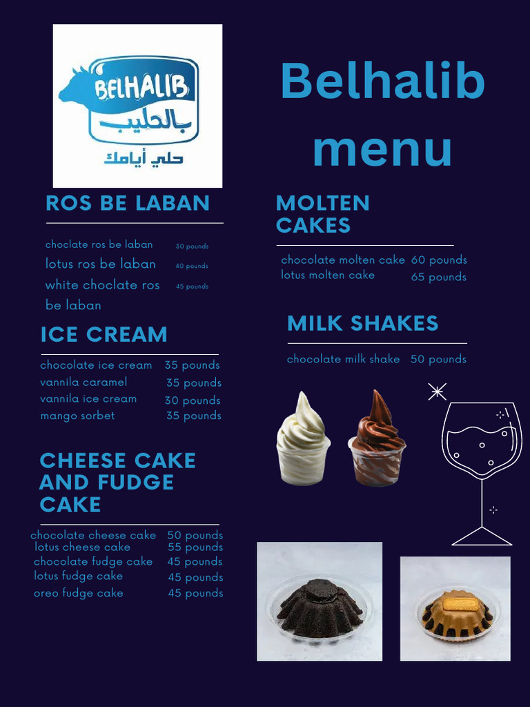 Blue Bar Menu | PDF