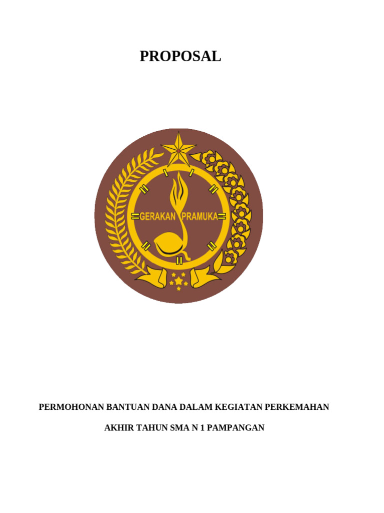 PROPOSAL Pramuka Sma PPG | PDF