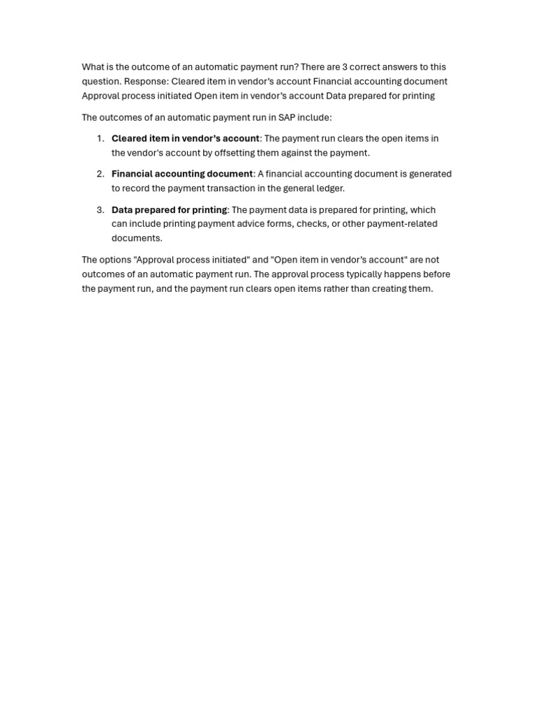 SAP BPI Q6 | PDF