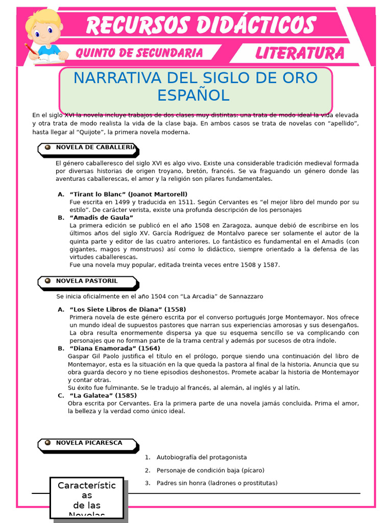 Narrativa del Siglo de Oro | PDF | Don Quijote | Novelas